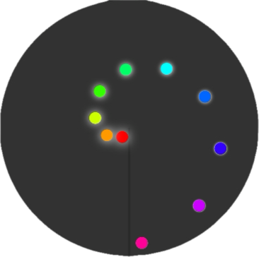 Customizable Rainbow Pendulum Wave (Chromatic Scale)