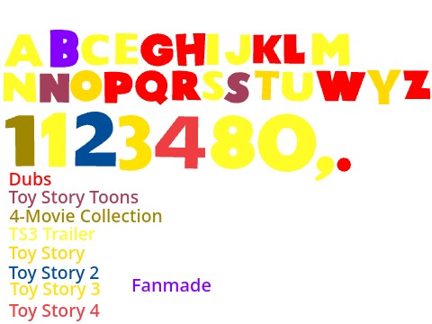 Toy Story Font 0.05 remix