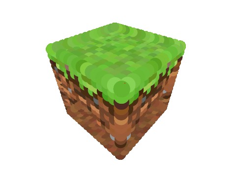 Minecraft 3D cube v0.4