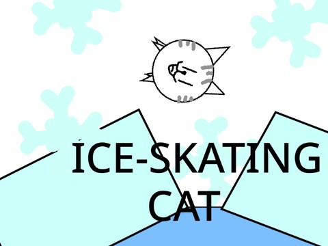ice skating cat