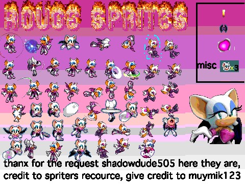 rouge sprites