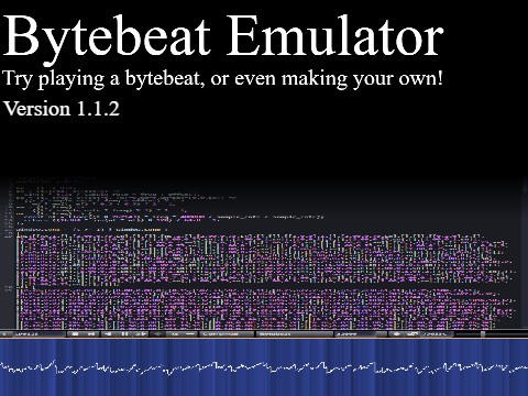 Bytebeat Emulator 1.1.2