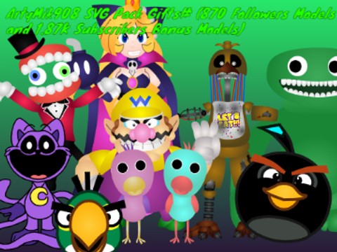 ArtyMik908 SVG Pack Gifts# (870 Followers Models and 1.87K Subscribers ...