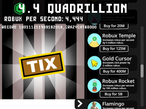Robux Clicker Game