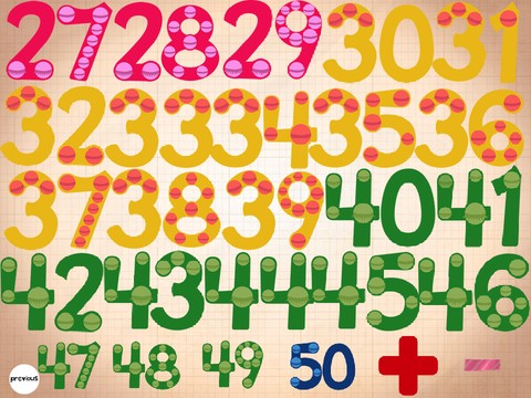 All Endless Numbers from 1 to 50! (WIP)