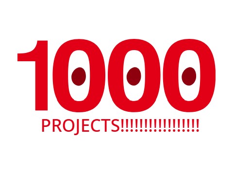 1000 PROJECTS!!!