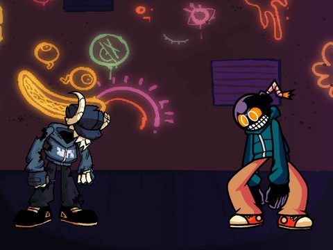 2 Player FNF With Movable Background Test