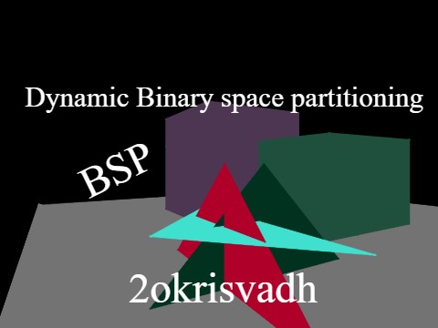 dynamic binary space partitioning ( BSP ) 3d