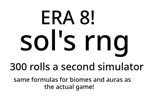 sols rng 300 rolls a second simulation
