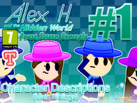 AHATHW Pause Screen Concepts #1: Character Descriptions (H Siblings)