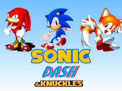 Sonic Dash &Knuckles Title Screen