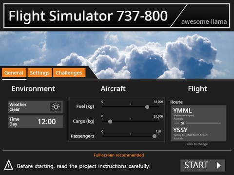 X-Flight 2D flight simulator