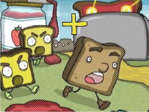 Sarah and Duck : Mister Jump Bread vs The Monster Toast