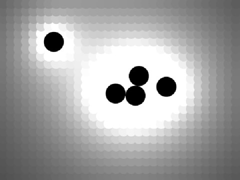 Metaballs with Collision and Gravitation