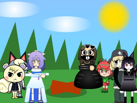 Random project with my favourite Slatch Team characters in it.