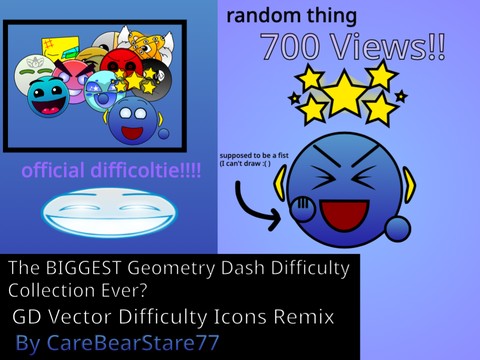 GD Vector Difficulty Icons remix