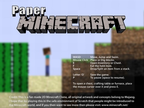 Paper Minecraft v11.7 (Minecraft 2D)シルクタッチmod