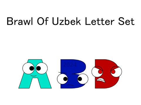 Brawl Of Uzbek Letter Set