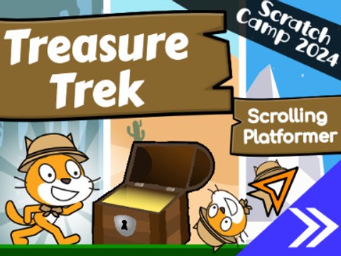 Treasure Trek | Scrolling Platformer | Scratch Camp 2024