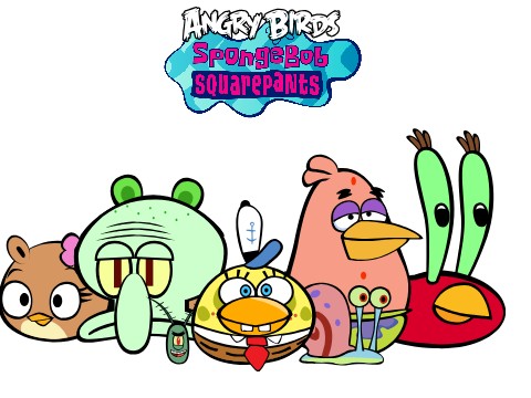 Angry Birds SpongeBob SquarePants Vectors (Remake)