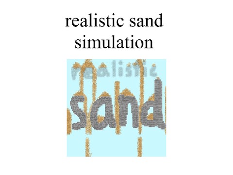 realistic sand simulation