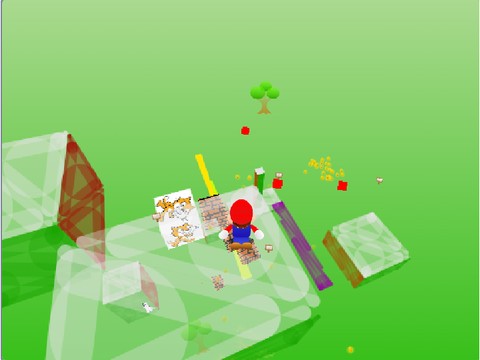 to the top of the 3d mario test