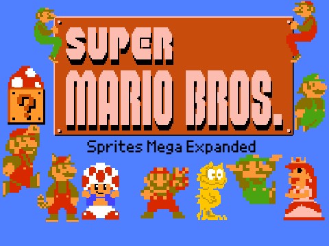 SMB1 Mario sprites MEGA expanded