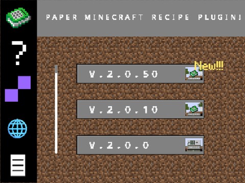 Paper Minecraft Recipe Plugin! -Launcher