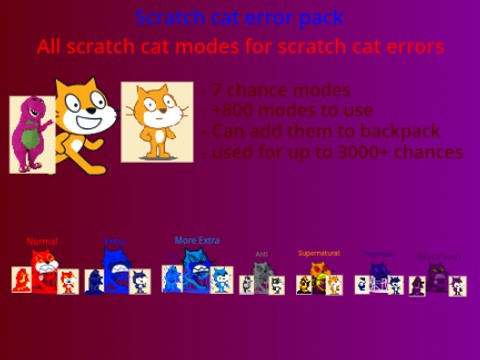 scratch Cat modes for Scratch cat errors (Lots of modes) v20