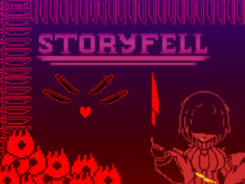 Storyfell Chara phase2 fight by_eru_L