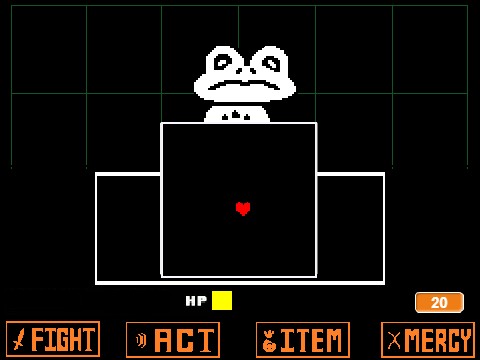 Undertale Froggit Battle