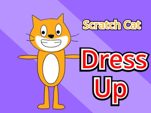Dress Up Scratch Cat!
