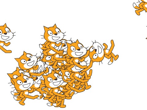 Tumbling Scratch Cat Clones