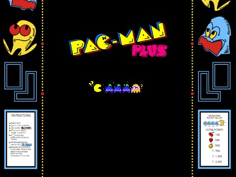 Midway Pac-Man Plus Custom Bezel Vector
