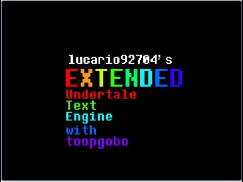 Extended Undertale Text Engine