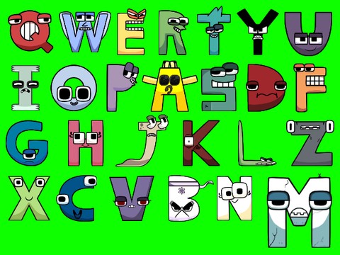 Alphabet lore keyboard sound effects (Q-M) (Remake)