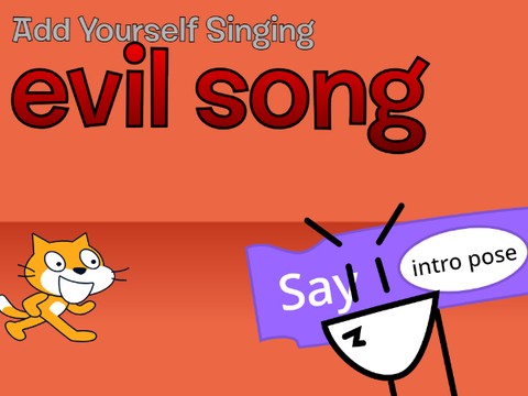 Add yourself/your oc singing evil song