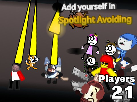 Add Yourself in Spotlight Avoiding!!! [Remix 8 | 21 Players]