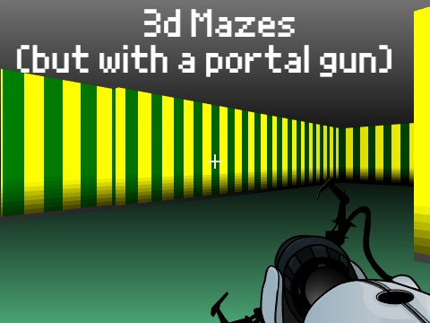 3d Mazes but with a Portal Gun