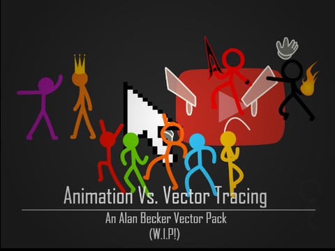 Animation Vs. Vector Tracing - An Alan Becker Vector Pack