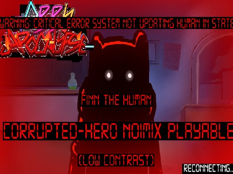 (LOW CONTRAST)FNF- CORRUPTED HERO NOIMIX PLAYABLE (MY TAKE)