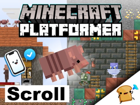Minecraft scroll platformer【armadillo】ver.1.21