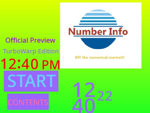 Number Info (Official Unfinished Preview/TurboWarp Edition)