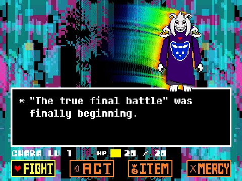 Undertale Asriel Dreemurr Fight