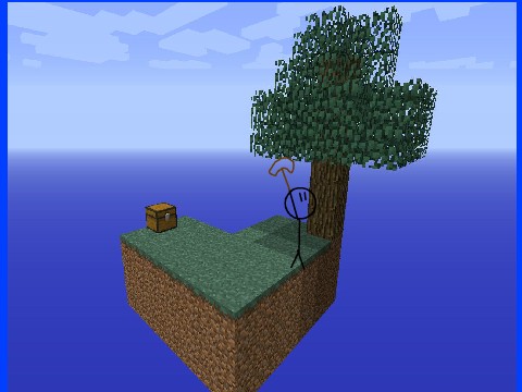 Add yourself stranded on Skyblock