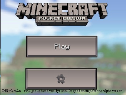 3D Minecraft PE demo 0.2.5