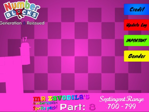 (MIGHT GET ARCHIVED) My numberblocks sprite pack! (PART 8: 700 - 799)