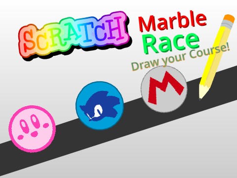 Scratch Marble Race: Draw your Course!