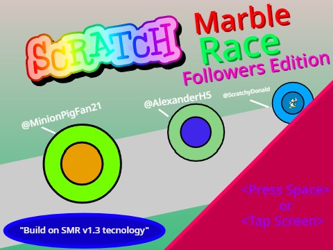 Scratch Marble Race: Followers Edition [Mobile Friendly]