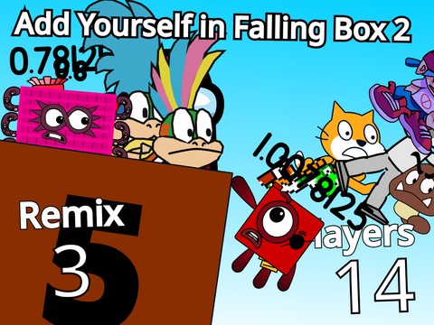 Add Yourself in Falling Box 2 [ Remix 3 / 14 Players ]